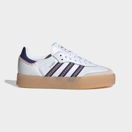 M&auml;dchen Sneaker "SAMBAE", adidas originals, Gr. 35,5cloud wei&szlig;, dunkelblau, glory pink, Leder, Synthetik, Schuhe, f&uuml;r Kinder & Jugendliche