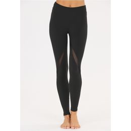 ENDURANCE ATHLECIA ATHLECIA Damen Trainingstights "Luluna", schwarz, Gr. 34, unifarben, 73% Polyamid, 27% Elasthan, Hosen, mit Quick Dry-Technologie