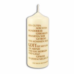 Kerze &raquo;Von guten M&auml;chten&laquo;