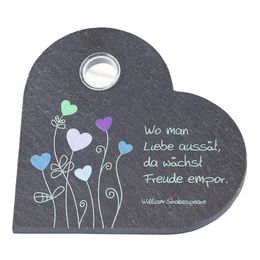 Schieferrelief Wo man Liebe auss&auml;t . . . (1 St&uuml;ck)