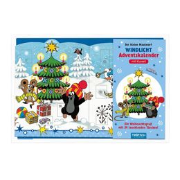 Tr&ouml;tsch Der kleine Maulwurf Windlicht Adventskalender