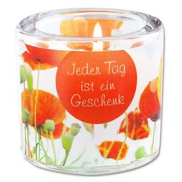 Windlicht &raquo;Jeder Tag ist ein Geschenk&laquo;