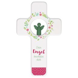 Kinderholzkreuz - Dein Engel besch&uuml;tze dich (1 St&uuml;ck)
