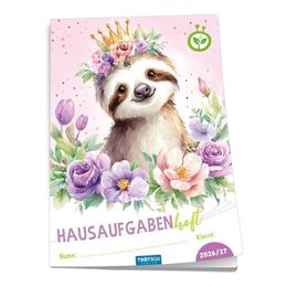 TR&Ouml;TSCH - Jahresbezogenes Hausaufgabenheft Grundschule Faultier 26/27