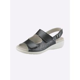 CLASSIC Damen Sandale, Gr. 38marine, Glattleder, Schuhe