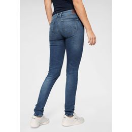 Pepe Jeans Damen Skinny-fit-Jeans "SOHO", blau, Gr. 27, Denim/Jeans, Obermaterial: 84% Baumwolle, 14% Polyester, 2% Elasthan, Jeans, im 5-Pocket-Stil