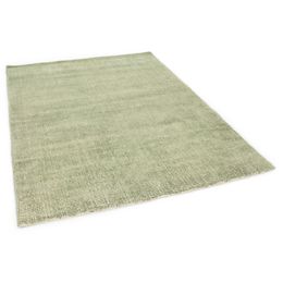 Teppich Tom Tailor HOME, B:140cm H:15mm L:200cm, gr&uuml;n, Viskose, Wolle, Wohnzimmer, Teppiche, "Groove", modernes Design, edles Farbspiel, ideal im