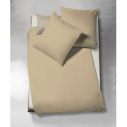 Bettw&auml;sche Fleuresse "Lech 3089", beige, B/L: 240cm x 220cm, 1 Stk., 2 Stk., Flanell, B/L: 80cm x 80cm & 80cm x 80cm, 3 Stk., Flanell, Obermaterial: 100% Baumwolle, Bettw&auml;sche, Bettw&auml;sche, Edelflanell, Baumwolle, in Gr. 135x200, 155x220, 200x200cm