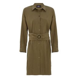 Jimmy Sanders Blusenkleid Damen Gr&ouml;&szlig;e 42 khaki Winterkleid