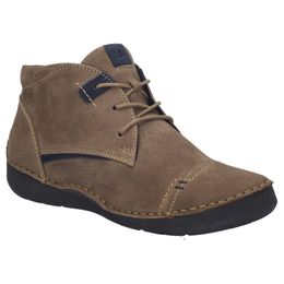 Josef Seibel Damen Schn&uuml;rboots "Fergey 43", Gr. 45, braun, Leder, Schuhe, Boots, Komfortschuh mit Wechselfu&szlig;bett aus Leder