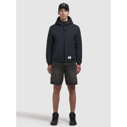 Khujo Herren Anorak "LARM", blau, Gr. S, unifarben, Web, 100% Polyester, Jacken