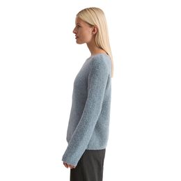 Marc O'Polo MARC O'POLO Damen Strickpullover "aus Schurwolle-Alpakawolle-Mix"slate blau, Gr. XL, unifarben, Obermaterial: 42% Schurwolle, 25% Polyacryl, 19%