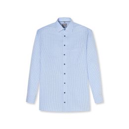 OLYMP Herren Businesshemd "OLYMP Luxor, Comfort Fit, New Kent"bleu, Gr. 45, 100% Baumwolle, Hemden