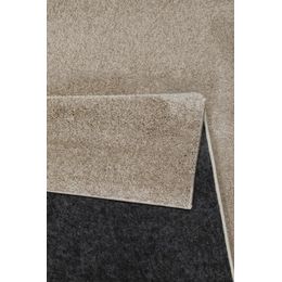 Teppich Wecon Home "Wogh", sand beige, B:120cm H:25mm L:170cm, Polyester, Teppiche, Teppich, Kurzflor, maschinell gewebt, robust, Wohn- & Schlafzimmer, einfarbig