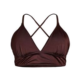 Swim By Zizzi Bikini Top 'Senya' female Brown size 46