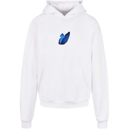 Sweatshirt "Upscale by Mister Tee Unisex Le Papillon Heavy Oversize Hoody", Herren, Gr. M, wei&szlig;, 100% Baumwolle, UPSCALE BY MISTER TEE, bedruckt, Sweatshirts Sweatshirt