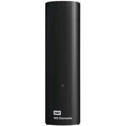 Western Digital externe HDD-Festplatte "Elements Desktop HDD 16 TB", schwarz, 16 TB, Schreibgeschwindigkeitmaximal 250 MB/s Lesegeschwindigkeitmaximal 250 MB/s, Festplatten, externe HDD-Festplatte