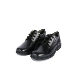 Geox Damen Schn&uuml;rschuh "JR FEDERICO C", Gr. 36, schwarz, Leder, unifarben, festlich, Schuhe, Kommunionsschuh, Festtagsschuh, Sneaker mit Textilfutter