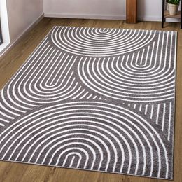 Teppich OTTO HOME, B:200cm H:9mm L:300cm, grau, Kunstfaser, Wohnzimmer, Teppiche, "Fadel", 3D-Effekt, softer Kurzflor, pflegeleicht, leichter Glanz,