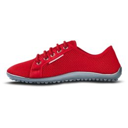 Leguano Herren Barfu&szlig;schuh "Aktiv", Gr. 40, rot, Textil, Schuhe, Schn&uuml;rer, Freitzeitschuh, Bequemschuh f&uuml;r Maschinenw&auml;sche geeignet