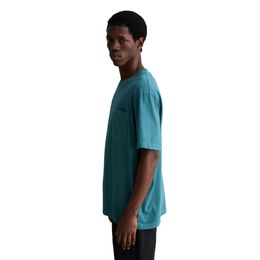 Marc O'Polo Herren T-Shirt "mit Brusttasche", blau, Basic, Gr. M, MARC O'POLO DENIM, unifarben, Obermaterial: 100% Baumwolle, Shirts