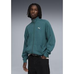 Puma Herren Sweatjacke "CLASS RELAXED PINNACLE TRACK JACKET TR", gr&uuml;n, Gr. M, unifarben, Sweatware, Obermaterial: 68% Baumwolle, 32% Polyester,
