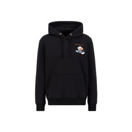 Hoodie Alpha Industries "Flying Buzz SL Hoodie", Herren, Gr. 3XL, schwarz, Obermaterial: 80% Baumwolle 20% Polyester, regular fit, Sweatshirts Hoodie
