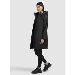 Khujo Damen Regenmantel "LIEDE", schwarz, Gr. M, unifarben, Web, 100% Polyester, M&auml;ntel