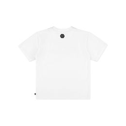 Philipp Plein Damen T-Shirt "Kurzarm-Rundhals-T-Shirt", wei&szlig;, Gr. 8, Obermaterial: 95% Baumwolle, 5% Elasthan, Shirts