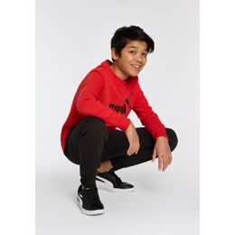 Puma Jungen Trainingsanzug "ESS NO.1 LOGO CREW SWEAT SUIT TR B", rot, Gr. 164, bedruckt, Sweatware, Obermaterial: 68% Baumwolle, 32% Polyester,