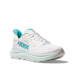 Laufschuh Hoka One One "CLIFTON 10", Damen, Gr. 35, wei&szlig;, cielo blau, Synthetik, Textil, Schuhe Laufschuh