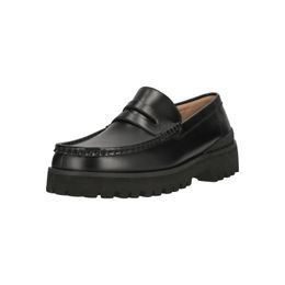 Clarks Herren Slipper "Yukoner Penny", Gr. 40, schwarz, Leder, Schuhe, mit toller Fersen-Struktur