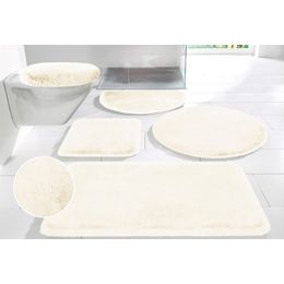 Badematte OTTO HOME, H:30mm, beige, Polyester, Badematten, "Rabbit Badematten, Badvorleger, Badezimmer Teppich", Kaninchenfell-Haptik, Badteppich,