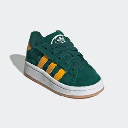 Kinder Sneaker "CAMPUS 00S COMFORT CLOSURE ELASTIC LACE", adidas originals, Gr. 25, gelb, Leder, Synthetik, Schuhe, f&uuml;r Babys und Kleinkinder aus