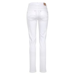 Kangaroos Damen Relax-fit-Jeans "RELAX-FIT HIGH WAIST", wei&szlig;, Basic, Gr. 42, Denim/Jeans, Obermaterial: 98% Baumwolle, 2% Elasthan, Jeans,