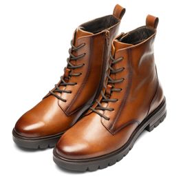Ara Damen Schn&uuml;rstiefelette "CAMBRIDGE", Gr. 5,5, braun, Glattleder, unifarben, Schuhe, Business Stiefel in Bequemweite G (= weit)