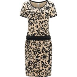 Ragwear Damen Sommerkleid "Baomi Summer YOUMODO", beige, Gr. XS, Material: 100% Baumwolle, Kleider, Damen Minikleid in sommerlichem Print