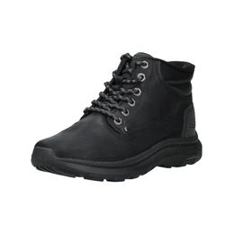 Skechers Herren Schn&uuml;rstiefelette "Skechers Stiefelette Leder", Gr. 45, schwarz, Leder, Schuhe