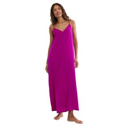 Triumph Damen Sommerkleid "Summer Satin Dress", pink, Gr. 42, Satin, Obermaterial: 100% Polyester, Kleider, tiefer V-Ausschnitt, schmale Tr&auml;ger