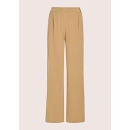 Madeleine Mode MADELEINE Damen Palazzohose "Jerseyhose Baumwollhose mit Galonstreifen"berber, marine, Modern, Gr. 44, Obermaterial: 62% Lyocell CLY. 34% Baumwolle