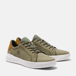 Timberland Herren Sneaker "SENECA BAY - LOW LACE UP SNEAKER", Gr. 44,5deep lichen grn, Leder, Schuhe, aus Leder
