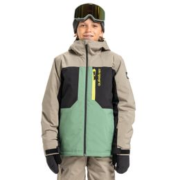Snowboardjacke Quiksilver "Dawson", Jungen, Gr. 14, fallen rock, Obermaterial: 60% Microfaser, 40% recyceltem Microfaser;, Jacken Snowboardjacke