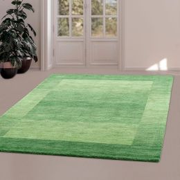 Wollteppich Theko, B:200cm H:9mm L:300cm, gr&uuml;n, Wolle, Wohnzimmer, Teppiche, "Gabbeh Super, Handweb, auch als L&auml;ufer erh&auml;ltlich, reine Wolle",
