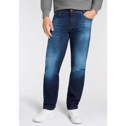 MAC Herren Regular-fit-Jeans "Rick", blau, Gr. 36, unifarben, Denim/Jeans, Obermaterial: 99% Baumwolle, 1% Elasthan, Jeans, im Five-Pocket Style