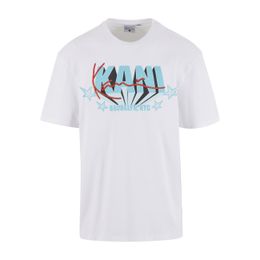 Karl Kani Herren T-Shirt "Karl Kani Signature Kani T-Shirt"wei&szlig;, Gr. S, bedruckt, 100% Baumwolle, Shirts