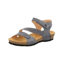 Think! THINK Damen Riemchensandale "Think Sandalen Veloursleder", Gr. 41mittelgrau, Veloursleder, Schuhe