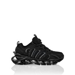 Plein Sport Damen Sneaker "Running-Sneaker", Gr. 35, schwarz, Schuhe