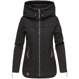 Navahoo Damen Moderner Outdoorjacke &Uuml;bergangsparka aus Baumwolle mit Kapuze Wekoo