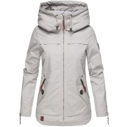 Navahoo Damen Moderner Outdoorjacke &Uuml;bergangsparka aus Baumwolle mit Kapuze Wekoo