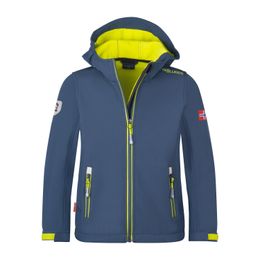 Trollkids Jungen Softshelljacke "Kids Trollfjord Jacket", gr&uuml;n, Gr. 176, Obermaterial: 94% Polyester, 6% Elasthan, Jacken, Langarm-Design, mit